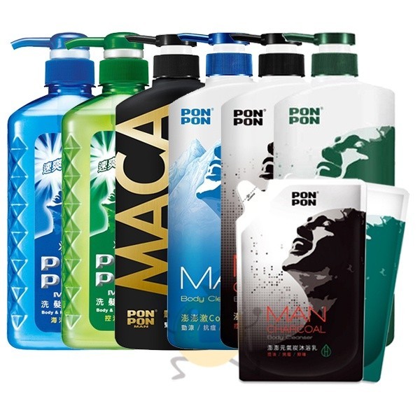 澎澎MAN 沐浴乳 洗髮沐浴露 元氣炭/麝香瑪卡/茶樹/激COOL 850g/650g/補充包700g多款【小元寶】超取 | 蝦皮購物