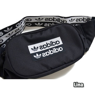 Adidas Waist Bag 腰包 側背包 雙Logo串標 斜背包 Ej0974 | 蝦皮購物