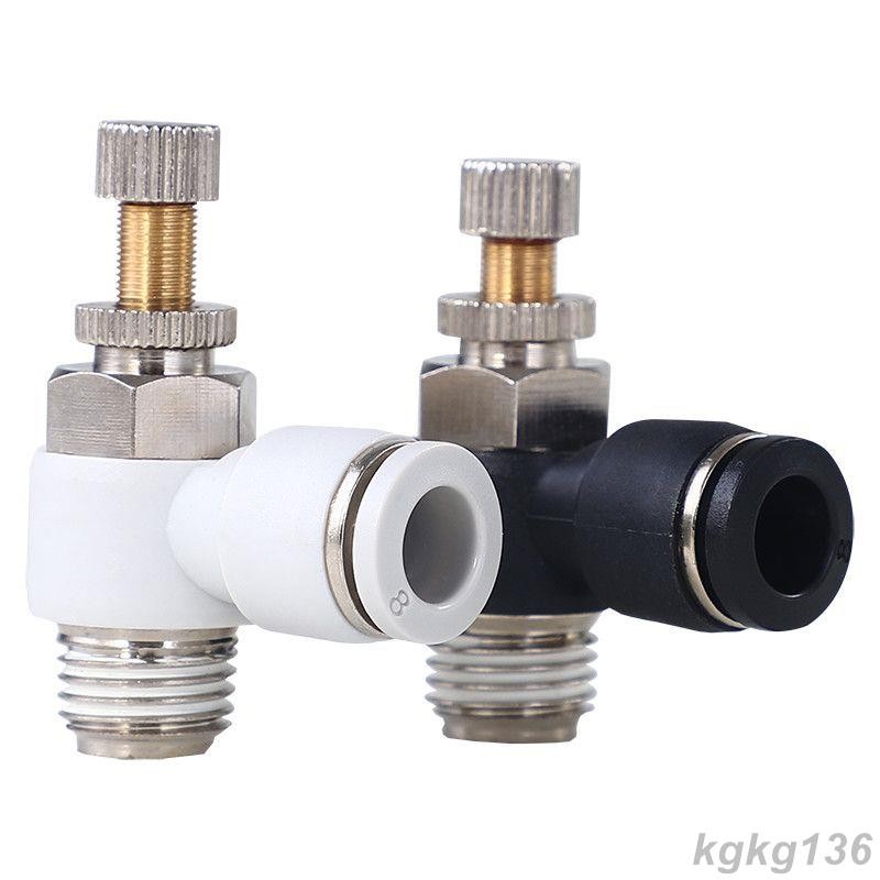 可開票 氣缸節流閥可調快速接頭調速閥PSL4-M5/6-01/8-02/10-03/12/16-04 fuwuwei | 蝦皮購物