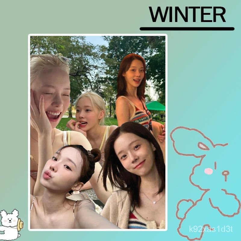 AESPA 金玟庭 ins更新新款自拍照海報 墻貼 寫真 WINTER 週邊 粉絲收藏 房間裝飾貼畵 | 蝦皮購物