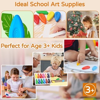 12/24Colors/Set Water Drop Crayon Crayons Drop shape Safe No | 蝦皮購物