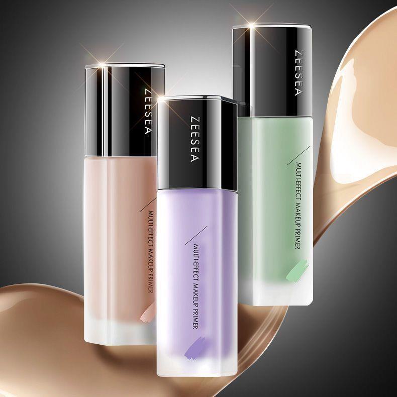 zeesea滋色隔離紫色綠色素顏霜乳妝前乳遮瑕三合一提亮姿色隔離霜 | 蝦皮購物