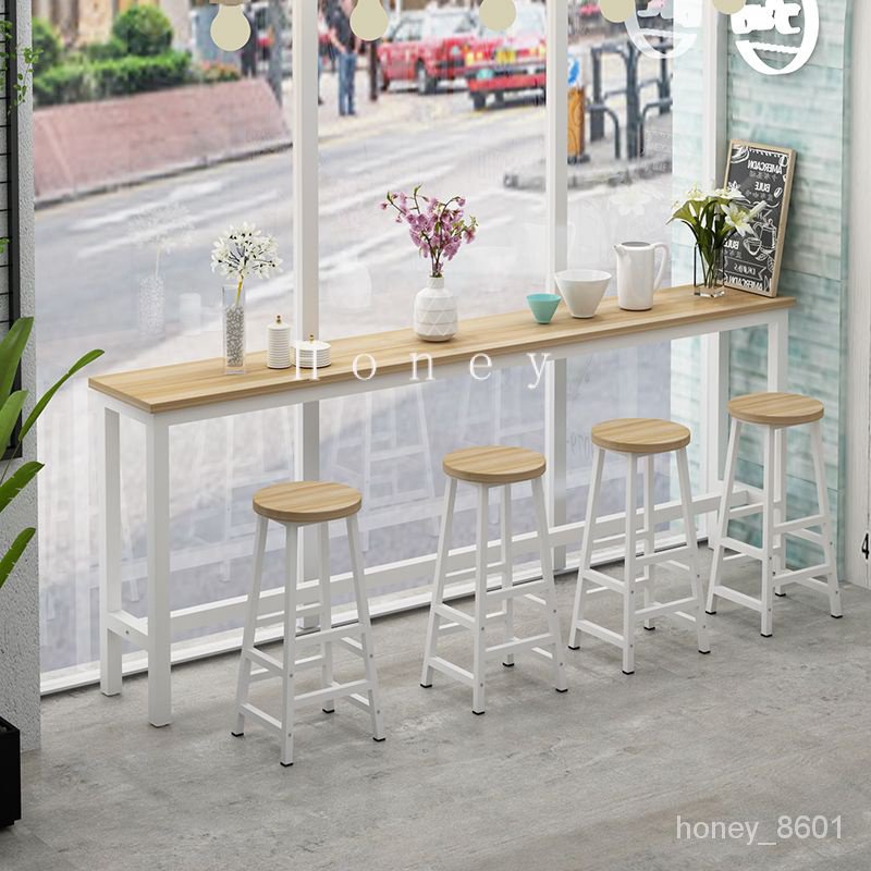 『HONEY精選』吧檯 簡易吧檯 靠牆吧檯 桌子 商用吧檯 窄桌子 傢用吧檯 長條桌 桌椅組閤 高腳桌 酒吧臺 飯桌 | 蝦皮購物