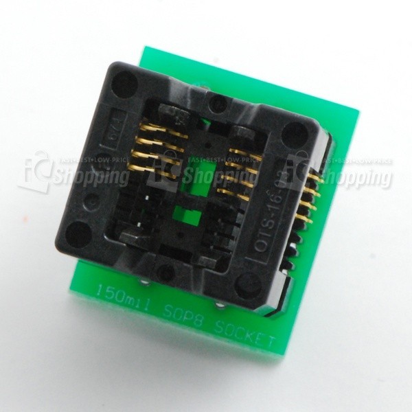 iCShop－SOP8轉DIP8 IC燒錄座(窄版) IC測試座 轉換座 彈跳座 貼片 | 蝦皮購物