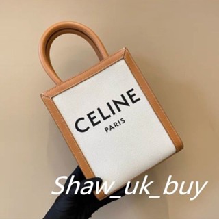 現貨Shaw 英國二手CELINE 賽琳 CABAS 迷你 托特包 肩背包 斜背包 手提包 帆布包 193302 現貨 | 蝦皮購物