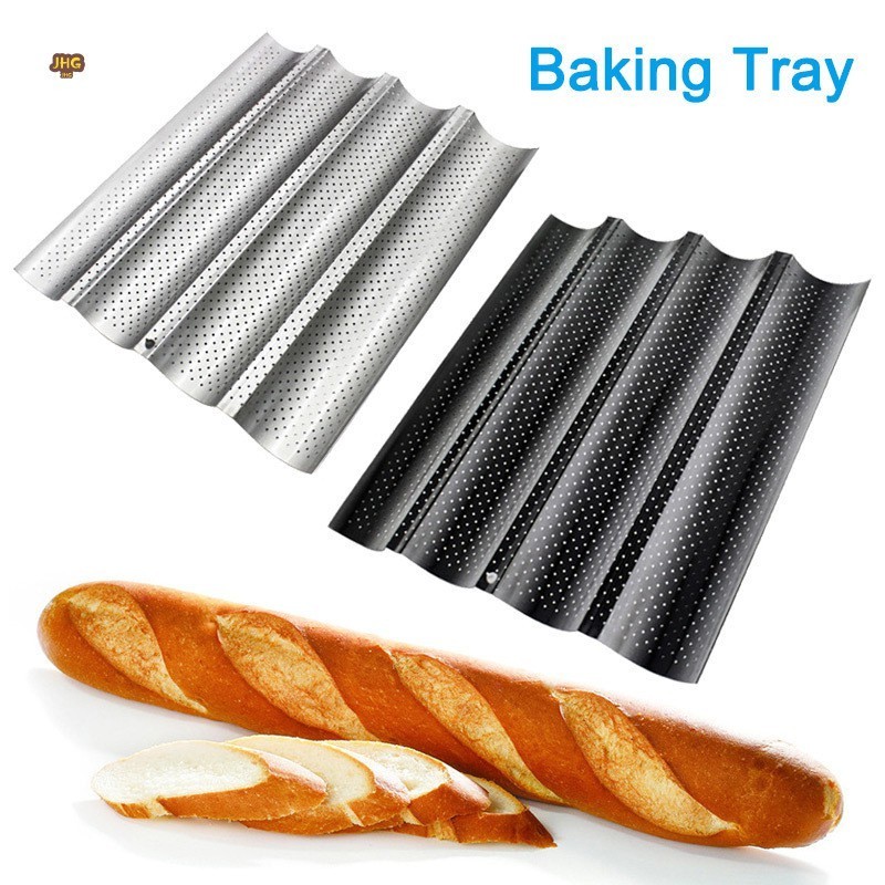丸子精選1pc Wave French Bread Baking Tray Non-Stick Baguette Mou | 蝦皮購物