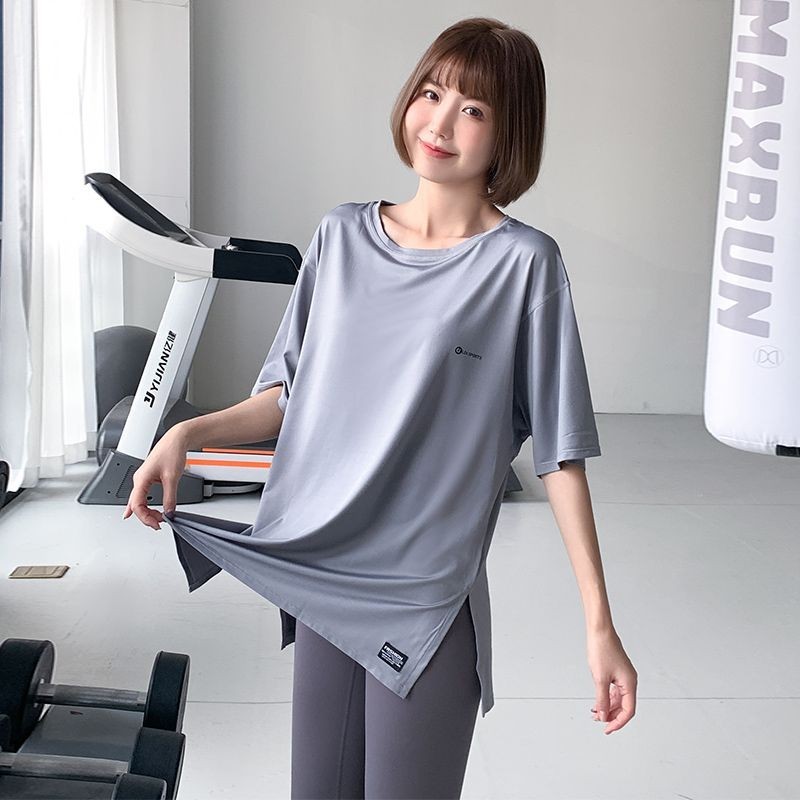 M-4XL/100KG健身T恤 大碼T恤 速干上衣女 寬松短袖 健身上衣 長袖上衣 胖mm上衣 夏季跑步短袖 運動上衣 | 蝦皮購物