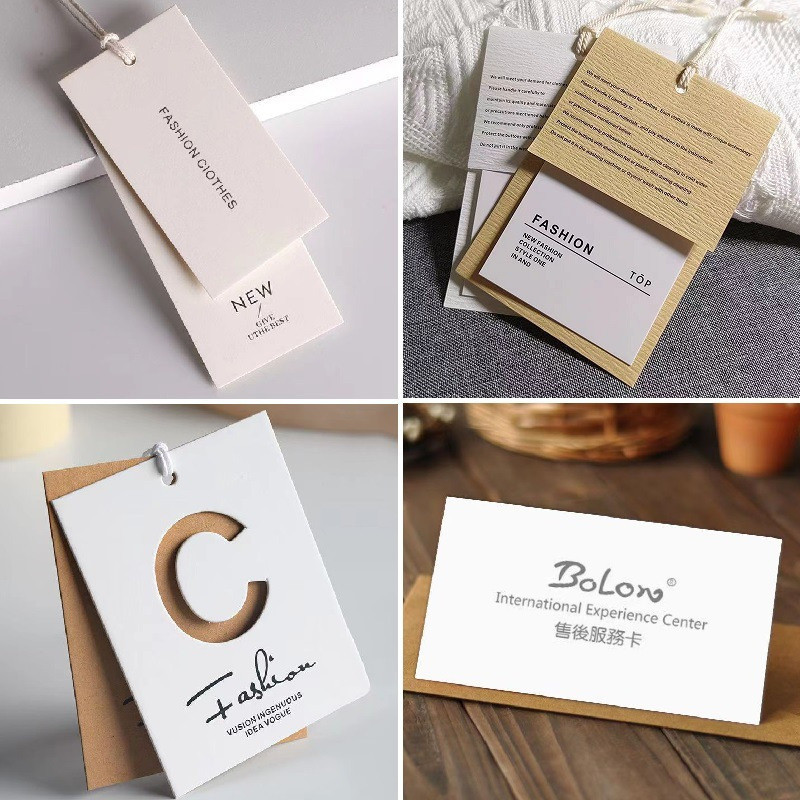 Uimi有米客製 服裝弔牌客製 免費設計logo 男女服飾掛牌定做 標簽卡片訂做 客製化吊牌 名牌 吊卡定制 名片 卡片 | 蝦皮購物