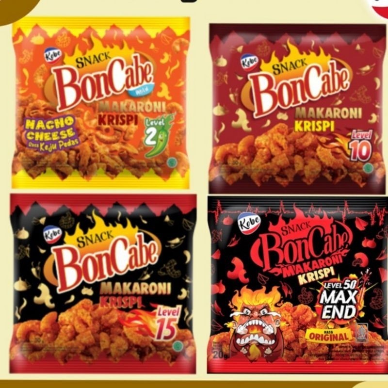 KOBE BON CABE MAKARONI KRISPI ALL LEVEL 135g | 蝦皮購物
