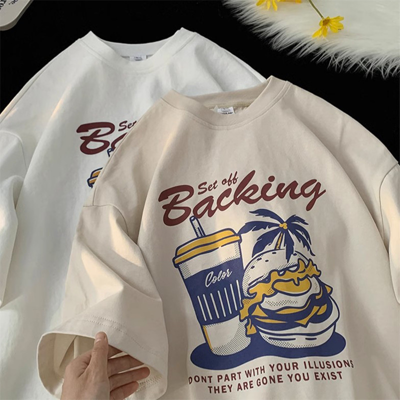 【台灣出貨】230g重磅T恤純棉t恤男2024夏季新款潮牌ins風短袖T恤男韓風寬鬆休閒情侶體恤男生衣服短袖上衣 | 蝦皮購物