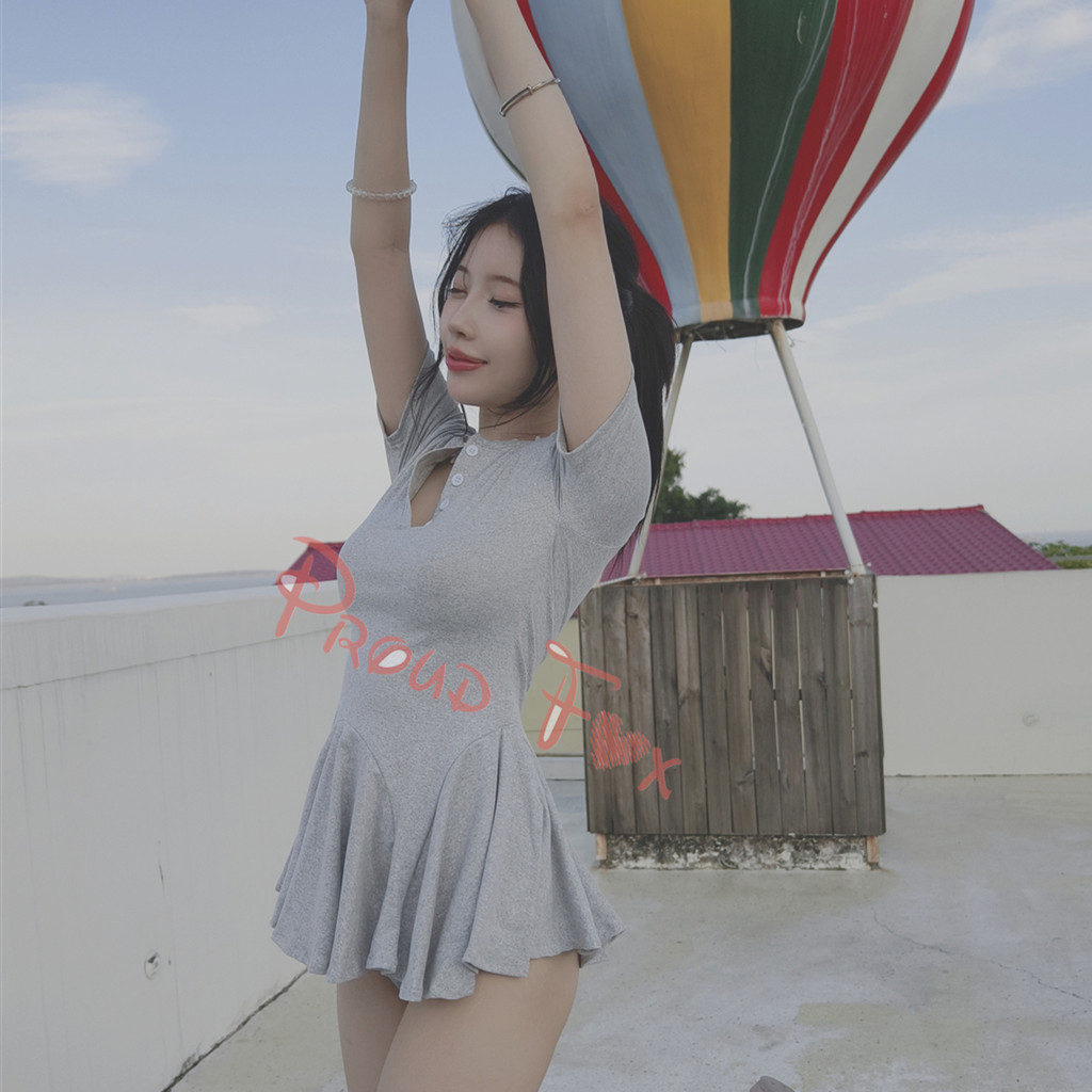 【新款爆殺】 proudfox露小出她秘戶外超短裙走光性感蓬蓬裙少女甜美簡約新 | 蝦皮購物