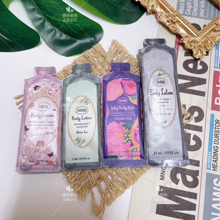 現貨【SABON】仲夏花果 花霞之境 白茶 茉莉花語 身體乳液 5ml 15ml | 蝦皮購物