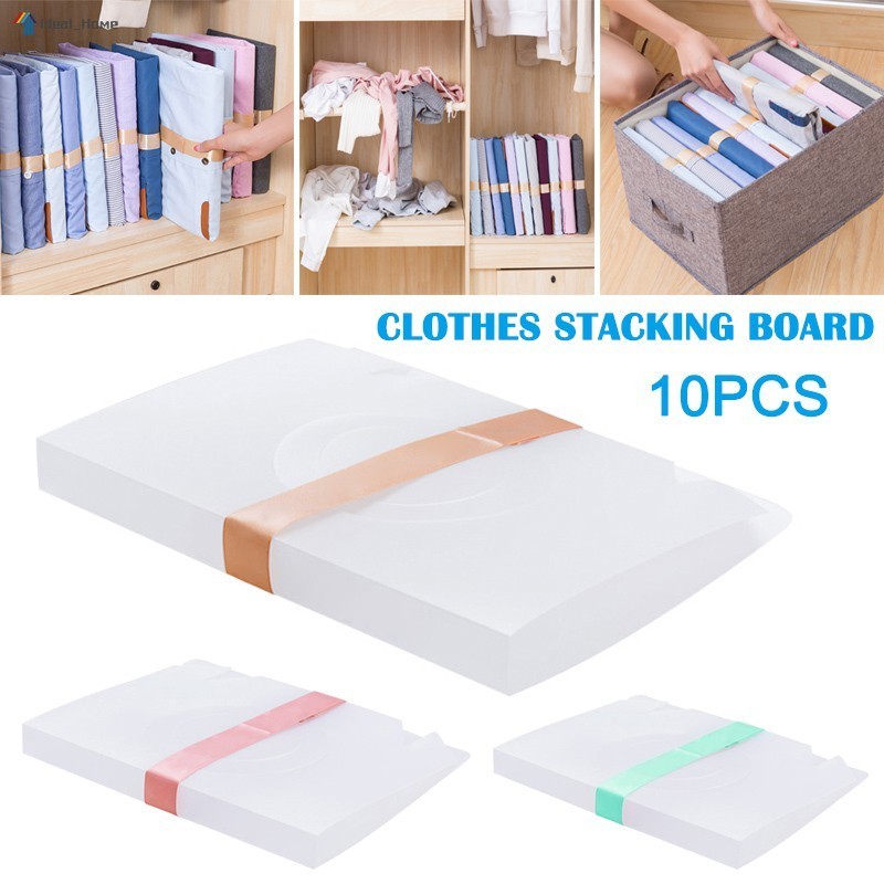 10pcs Lazy Clothes Stacking Boards Organizer Clothes Folder | 蝦皮購物