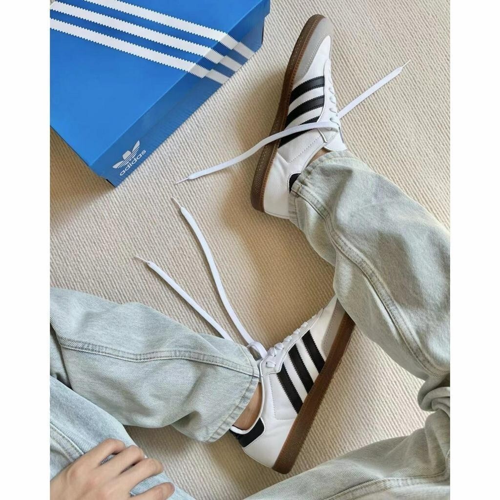 代購 adidas originals Samba Vegan 黑白 灰 男女同款 黑白 FW2427 | 蝦皮購物