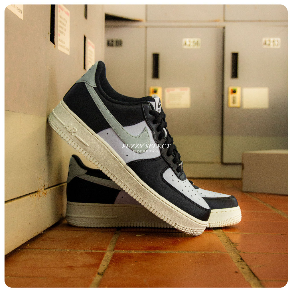 Nike Air Force 1 黑白 灰勾 奶油底 復古 FQ6848-101 | 蝦皮購物