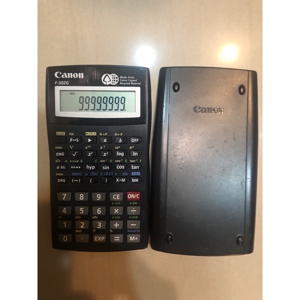 Canon F-502G 工程計算機 計算機 佳能f 502g 二手 國家考試 高考 普考 電機 電力 國營事業 | 蝦皮購物