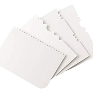 Patterned edge side scraper cake sides icing comb scrapers | 蝦皮購物