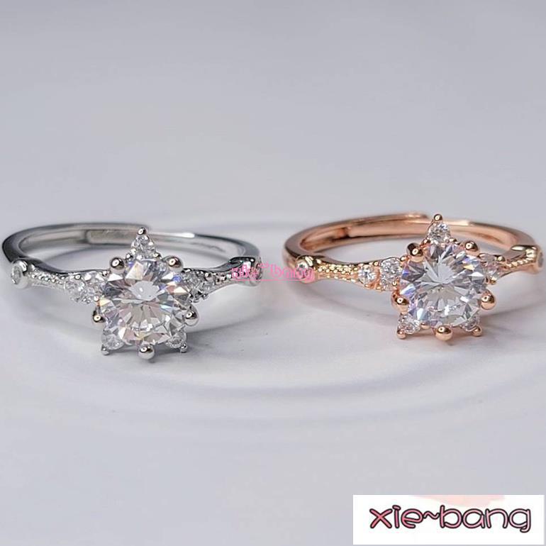 比真鑚還亮 亞馬遜女神 1克拉 六爪 D 3EX VVS1 八心八箭 摩星鑽 莫桑石 可調式戒圍 不退色 | 蝦皮購物