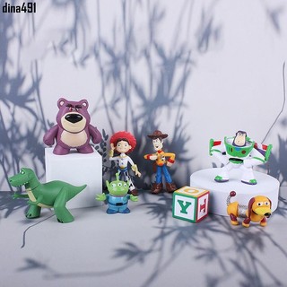 ︳8pcs Set Toy Story 3 Woody Jessie Buzz Lightyear Rex Slink | 蝦皮購物