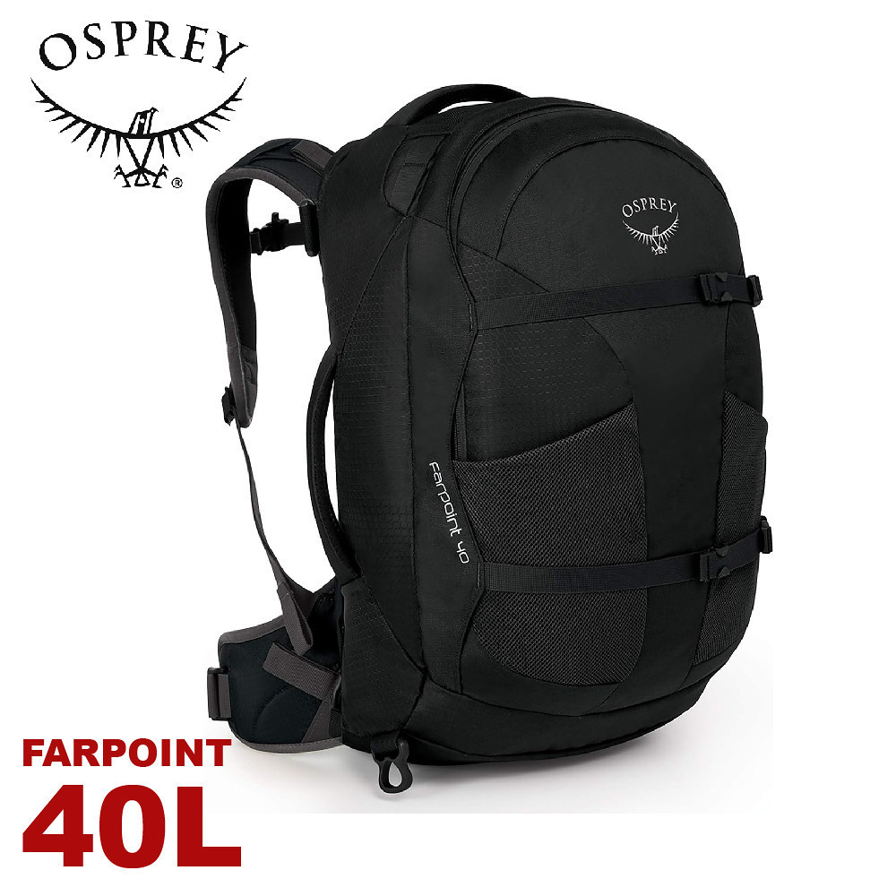 【OSPREY 美國 Farpoint 40L 旅行背包《黑》】雙肩背包/後背包/行李箱/登山/自助旅遊 | 蝦皮購物