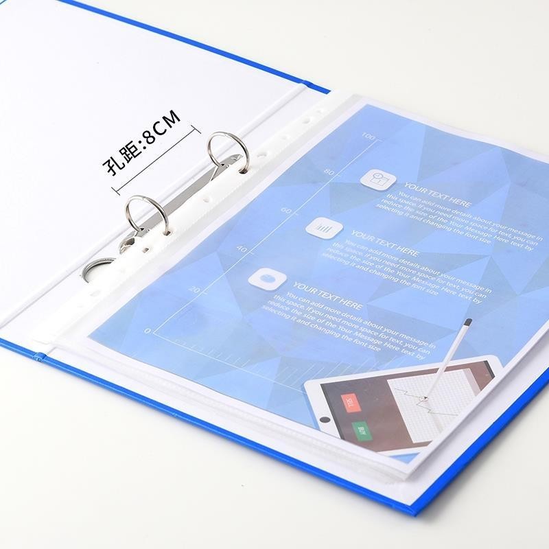 A4 punch folder color bore 2 insert binder two holes folder | 蝦皮購物