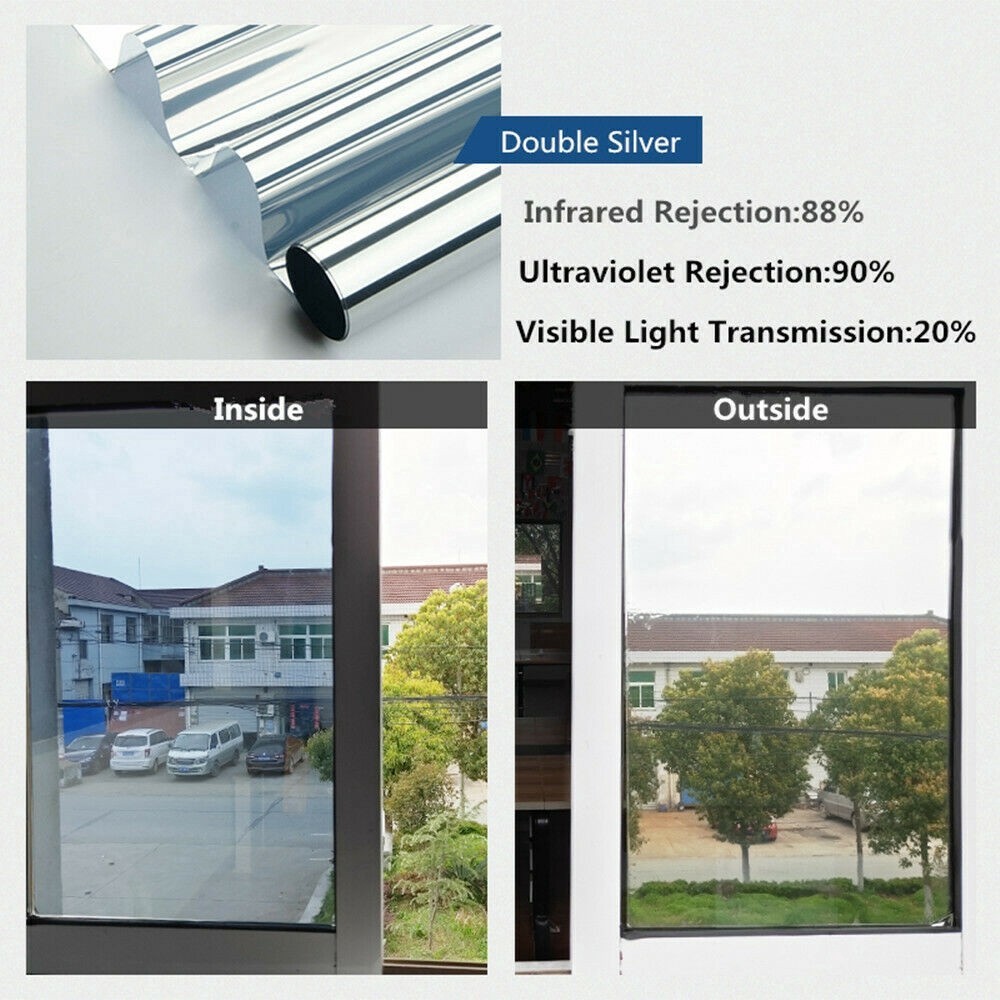 Mirror Vinyl One Way Reflective Window Film Home Tinting Dec | 蝦皮購物