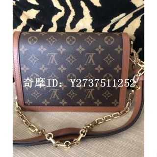 二手精品 Louis Vuitton走秀款 M44391達芙妮兩用雙色郵差包 金鏈 肩背/斜背 背帶可拆 | 蝦皮購物