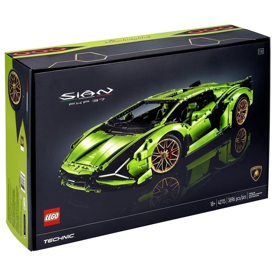 LEGO 42115 藍寶堅尼 Sián FKP 37 動力科技系列【必買站】樂高盒組 | 蝦皮購物