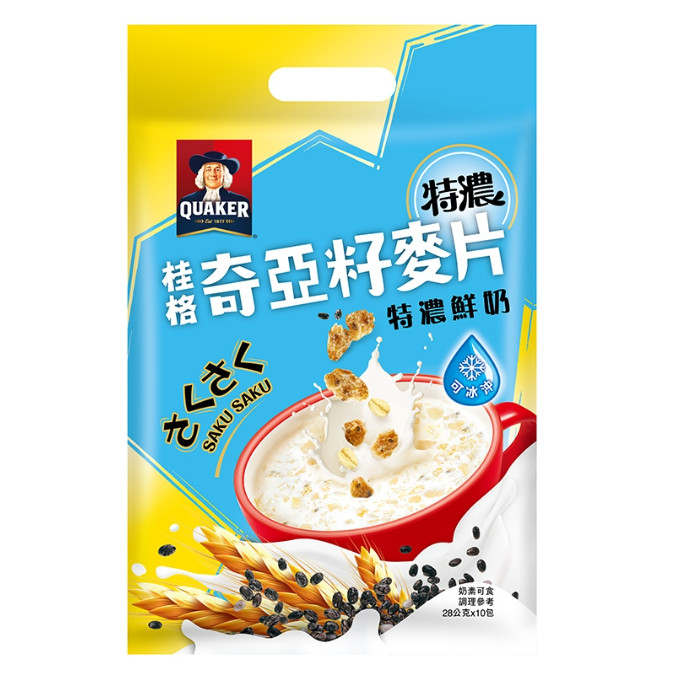 桂格奇亞籽麥片-特濃鮮奶28g*10入【Tomod's三友藥妝】 | 蝦皮購物