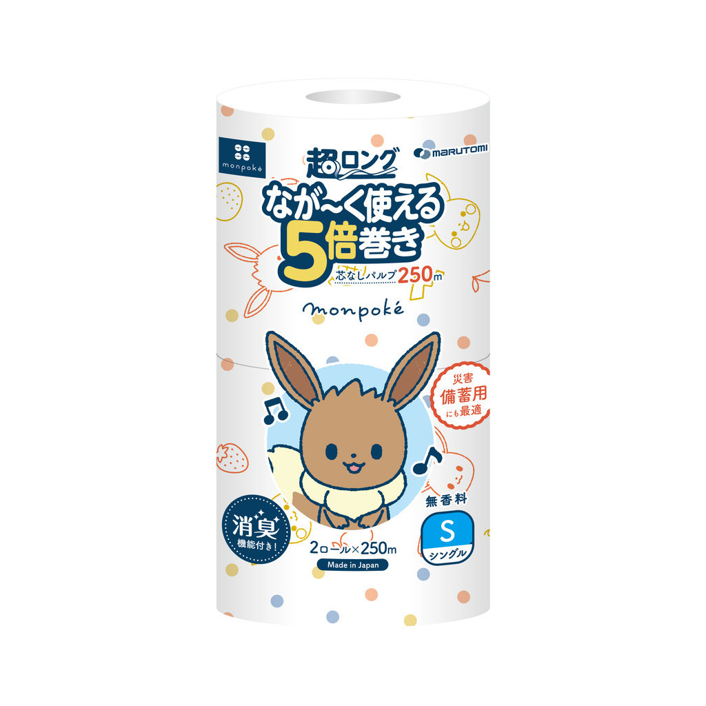 monpoke寶可夢 5倍壓縮單層捲筒衛生紙(2捲入)【三友藥妝Tomod's】 | 蝦皮購物