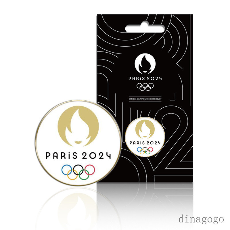 2024巴黎奧運會會徽徽章 圓形胸針包包飾品 生日禮物送學生 OKDE | 蝦皮購物