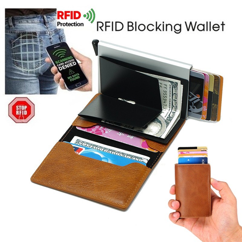 RFID Card Wallet for Men Rfid Card Holder Credit Card Holder | 蝦皮購物