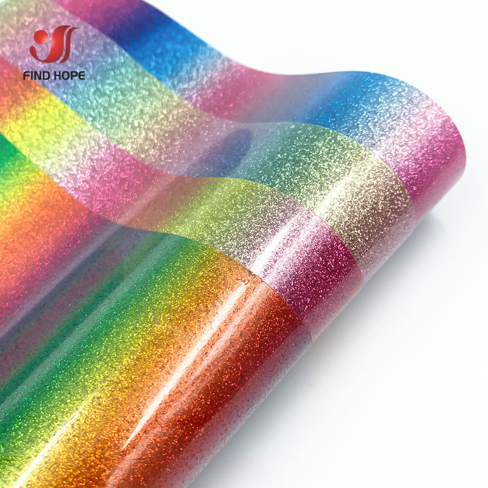 Glitter Rainbow Heat Transfer Vinyl Roll Heat Press Iron on | 蝦皮購物