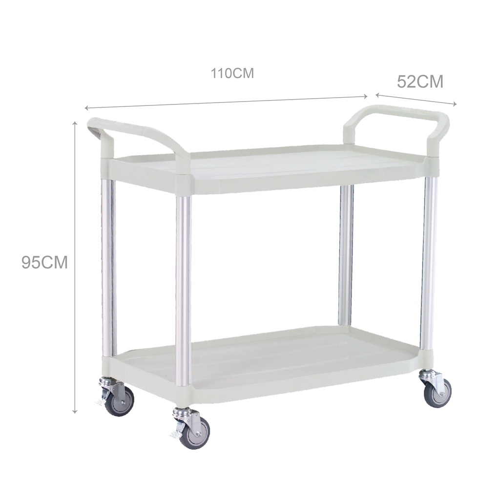 台灣製造 華塑 HS-808系列 808A 手推車 黑/白 三層/二層【餐車 工作推車 置物平台推車 飯店餐飲必備】 | 蝦皮購物