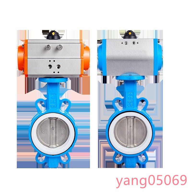 #1月熱銷#氣動四氟蝶閥 D671F-16 304板 氣動蝶閥 對夾式蝶閥 DN40-300 | 蝦皮購物