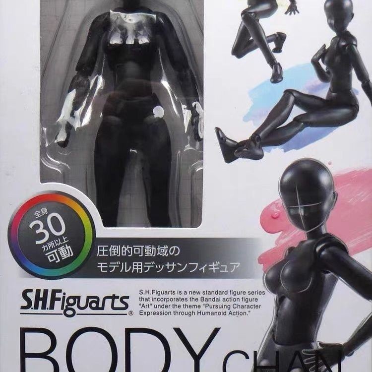 【高端精品】萬代正版 SHF 女黑素體 普通版 美術繪畫參考配件可動 現貨 | 蝦皮購物