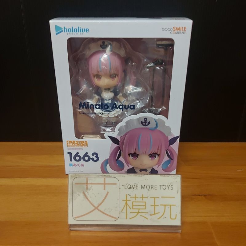 【艾模玩】日版 全新現貨 GSC 1663 黏土人 HOLOLIVE 湊阿庫婭 湊あくあ AQUA Q版 公仔 可動 | 蝦皮購物
