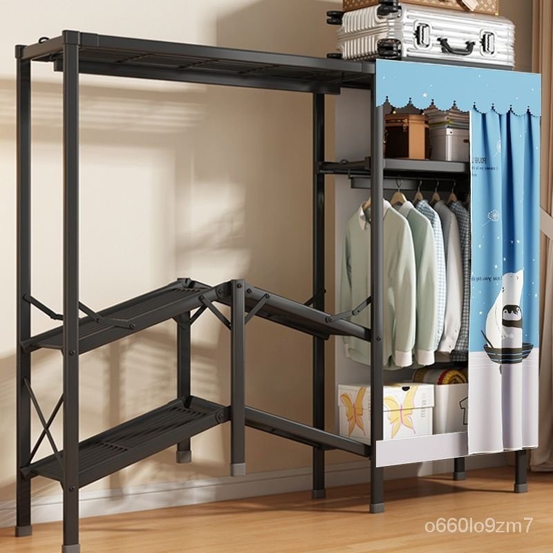 免運 可開發票素視免安裝折疊簡易衣櫃鋼架結實收納櫃衣櫥櫃聖妃斯傢俱 9J8H | 蝦皮購物