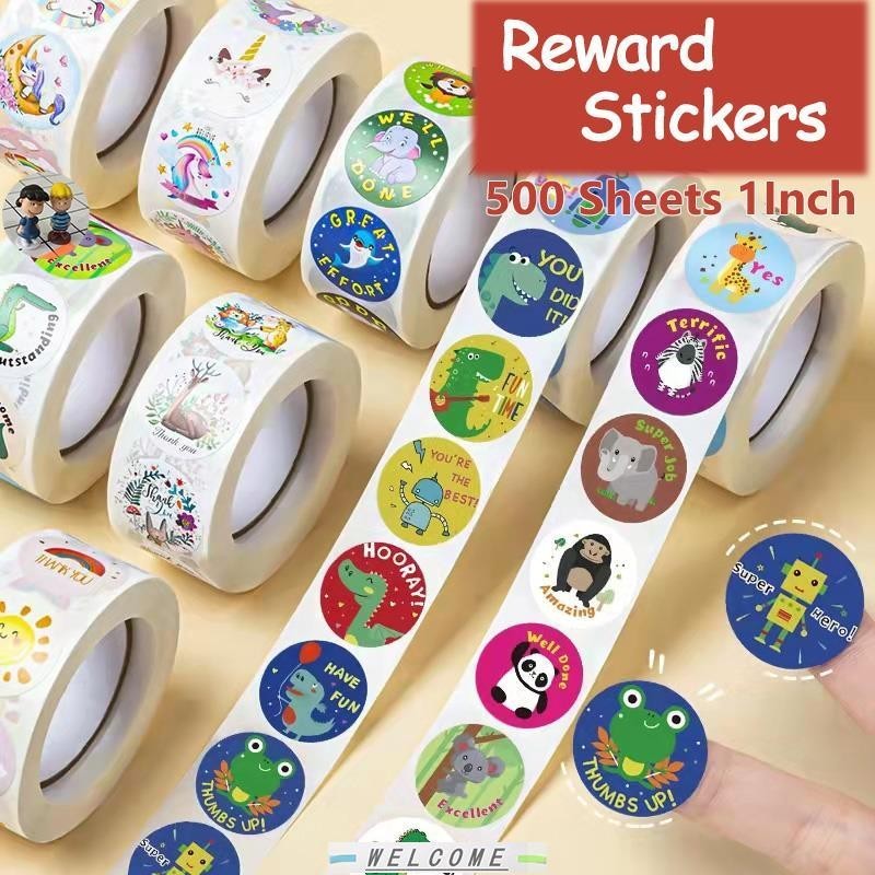 Reward Stickers Chart Animals Kids Children Teachers School | 蝦皮購物