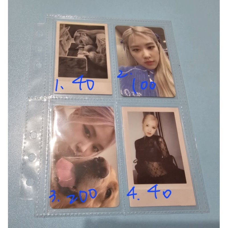 Blackpink Rosé小卡 | 蝦皮購物