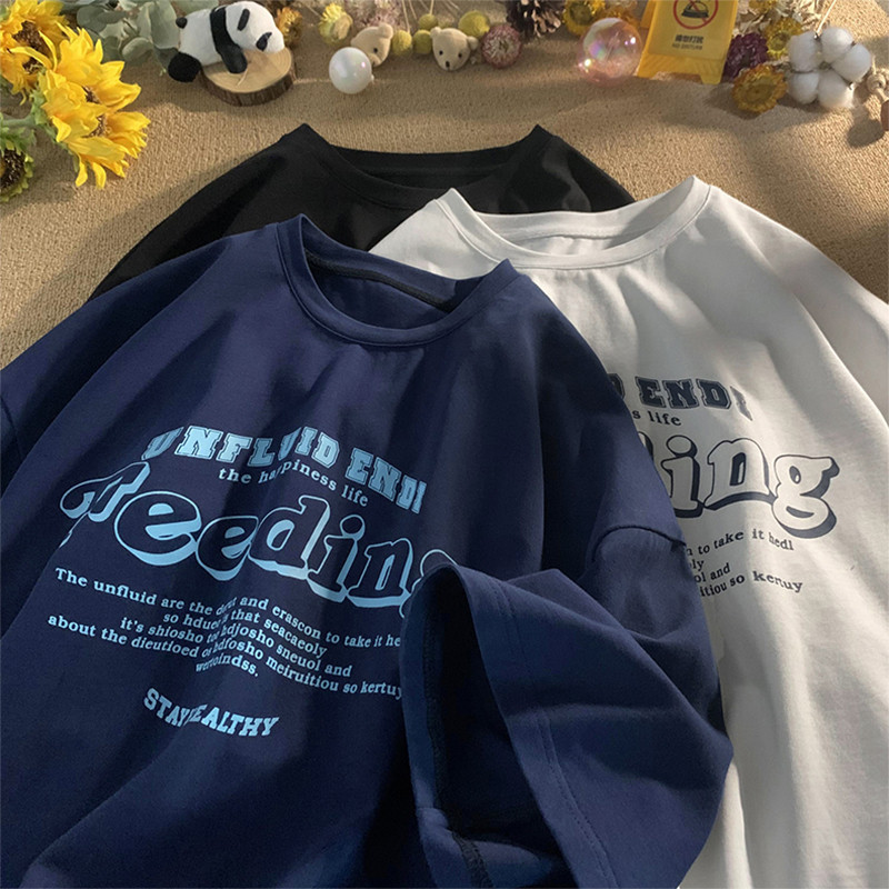 【當天出貨】重磅T恤260G純棉T恤男夏季潮牌美式復古oversize t恤短袖T恤男裝五分袖上衣男ins風T恤 | 蝦皮購物