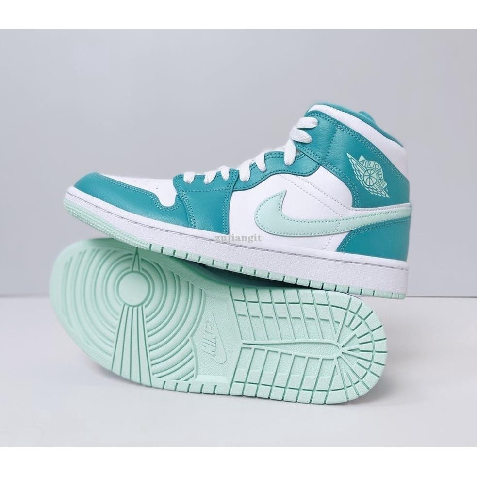 Nike Air Jordan 1 Mid Marine Green 蒂芙尼綠 薄荷綠 籃球鞋 DV2229-300 | 蝦皮購物