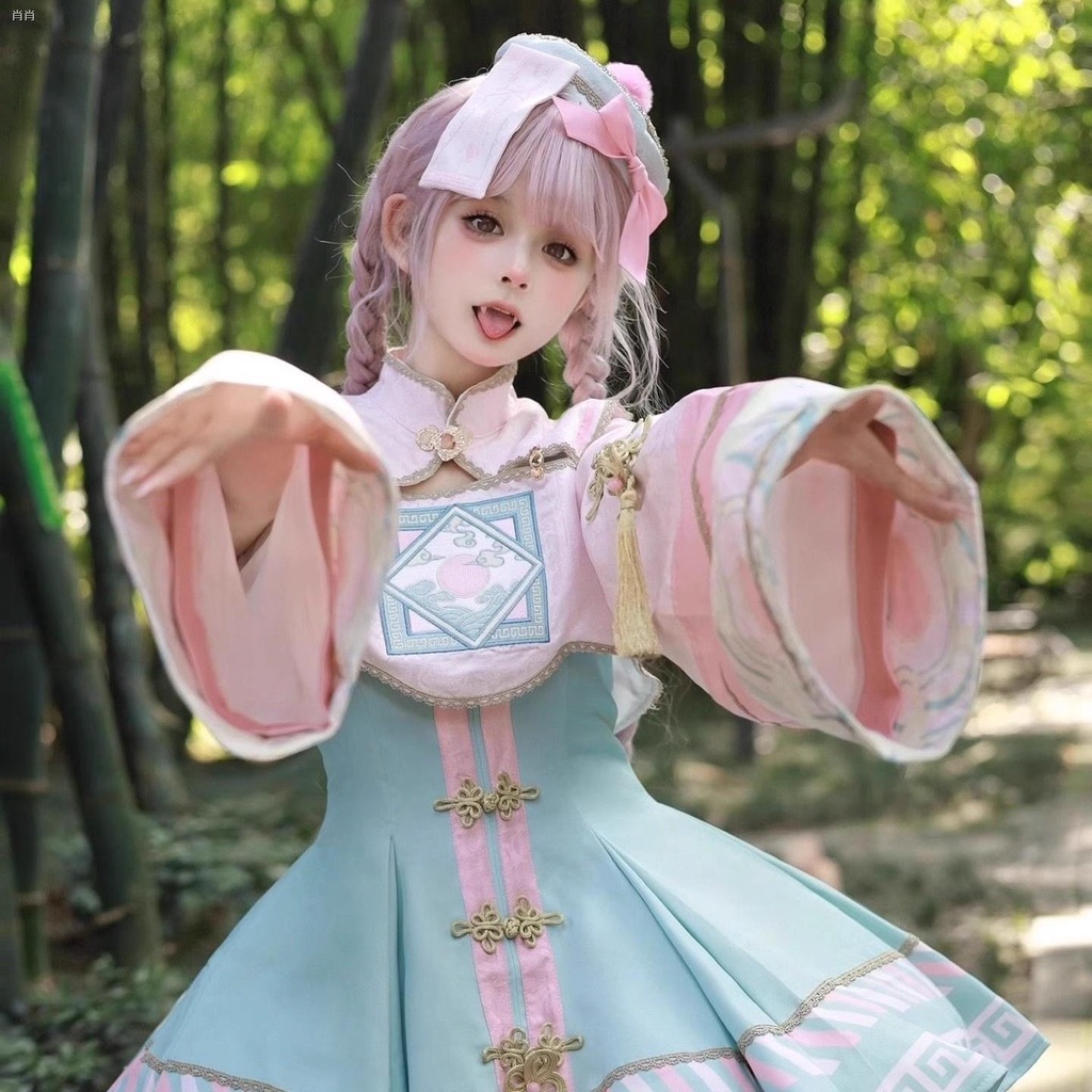 【免運】 櫻姬lolita設計小僵尸粉色洛麗塔 萬圣節JSK可愛輕lo裙連衣裙cos服 萬聖節cos服 可愛鬼女裝 穿搭 | 蝦皮購物