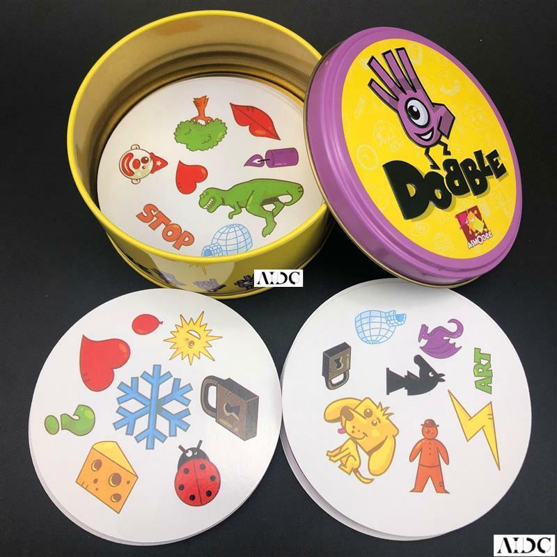 Dobble Spot It Card Game Toy Iron Box Sport Go Camping Hip | 蝦皮購物