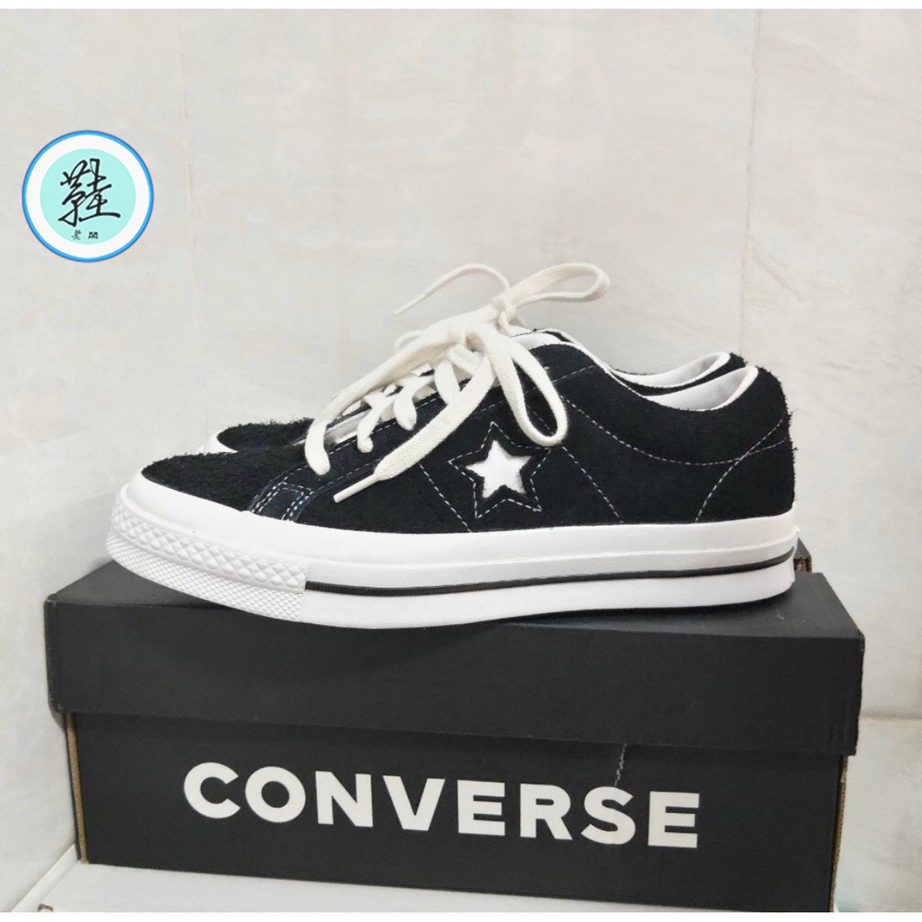 Converse One Star Ox Low Suede Black White 板鞋 帆布鞋158369C | 蝦皮購物