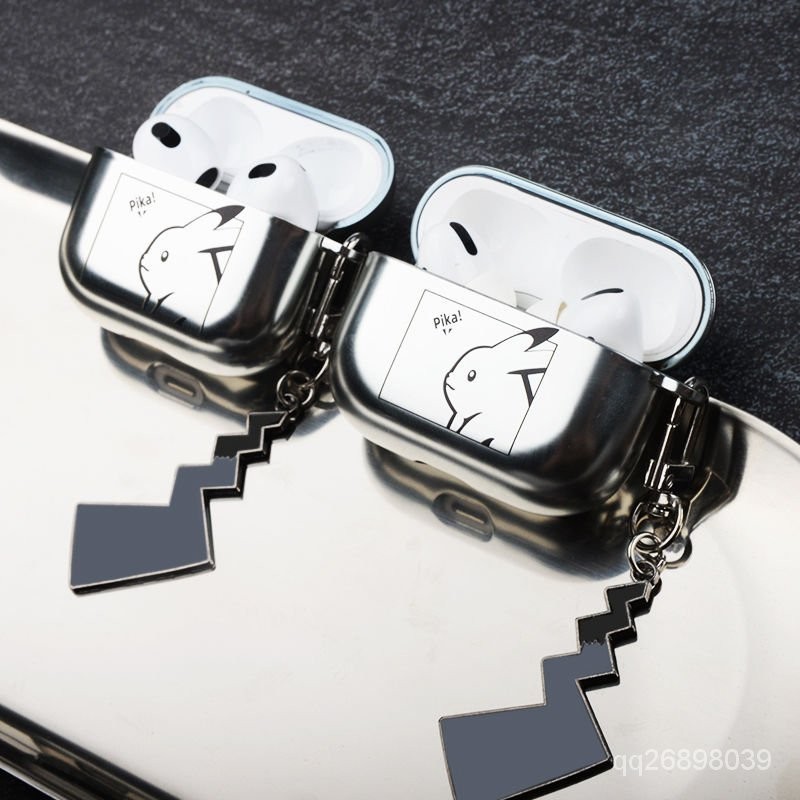 闇黑皮卡丘保護套 軟殻適用蘋果 Airpods 1代 2代 Pro 3代 Pro2 蝦皮購物
