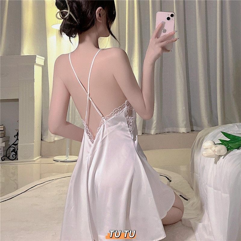 TUTU 大尺碼睡裙 胖MM2-300斤大碼薄款蕾絲拼接寬松中長款無袖V領吊帶家居服睡裙女 | 蝦皮購物