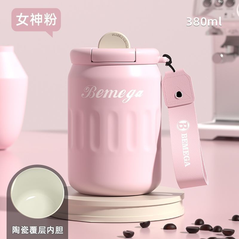 🔥🔥英國 Bemega 保溫杯 陶瓷內膽 咖啡杯 高顔值 女生高檔隨行水杯 2024新款 複古風 | 蝦皮購物