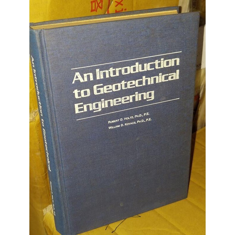 An Introduction to Geotechnical Engineering 內頁佳 1981@34下 二手書 | 蝦皮購物