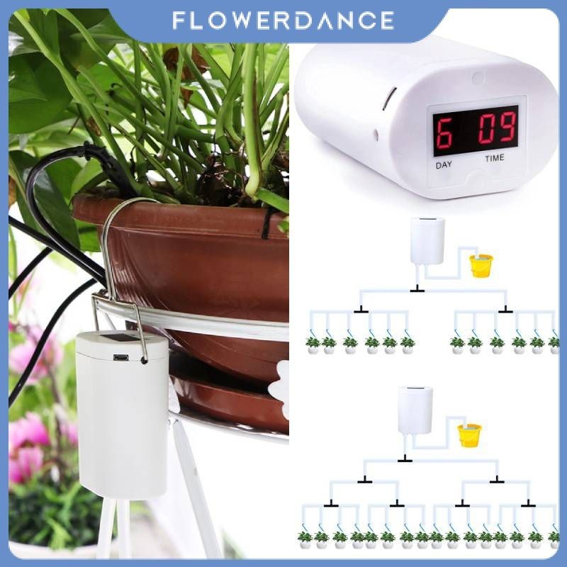 Flower Pot Automatic Watering System Indoor Plant Self Drip | 蝦皮購物